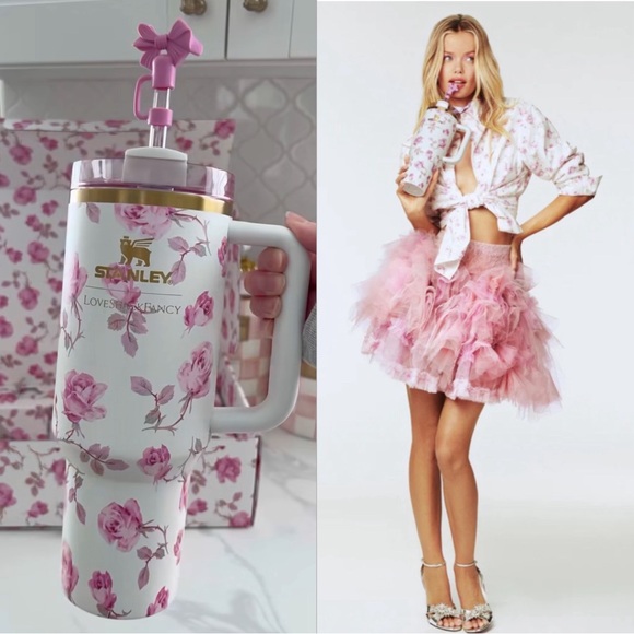 Stanley | Dining | New Stanley X Loveshackfancy 4oz Quencher Ribbon ...